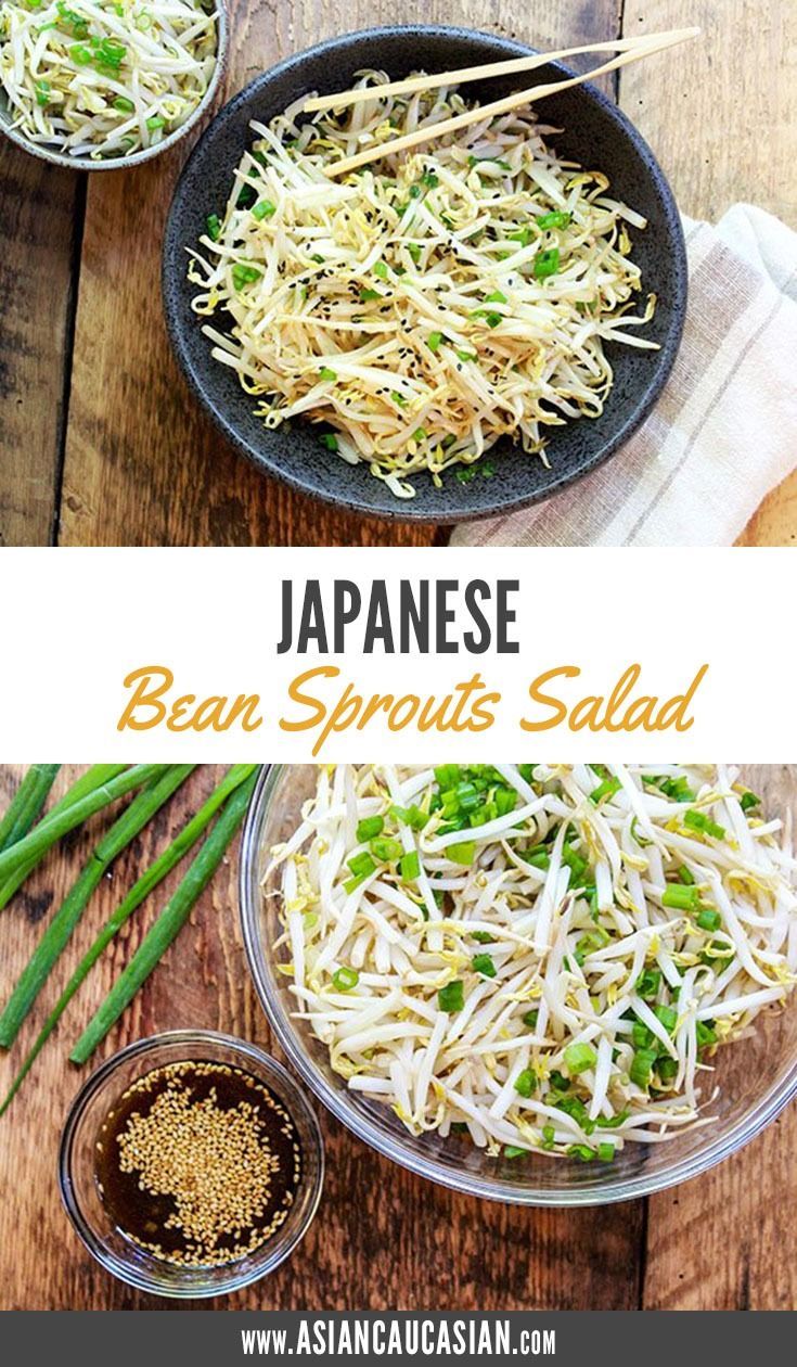 Easy Japanese Bean Sprouts Salad - Asian Inspired Eats Food Blog