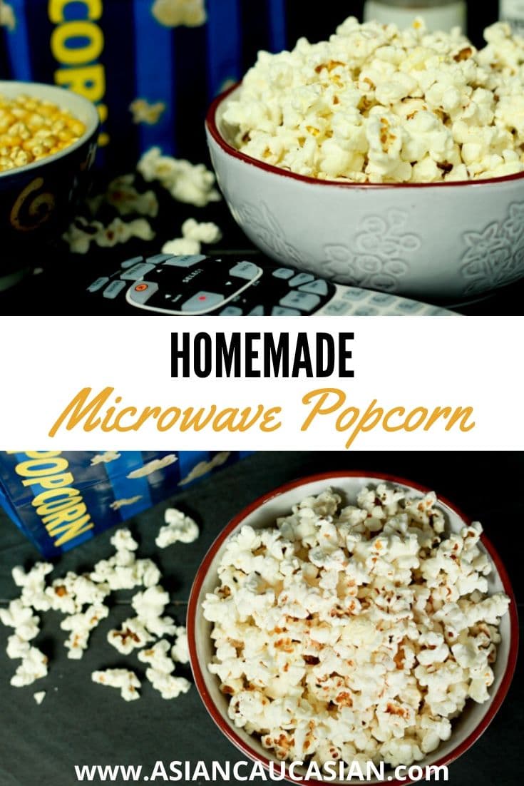 Homemade Microwave Popcorn Recipe - Asian Inspired Eats Food Blog
