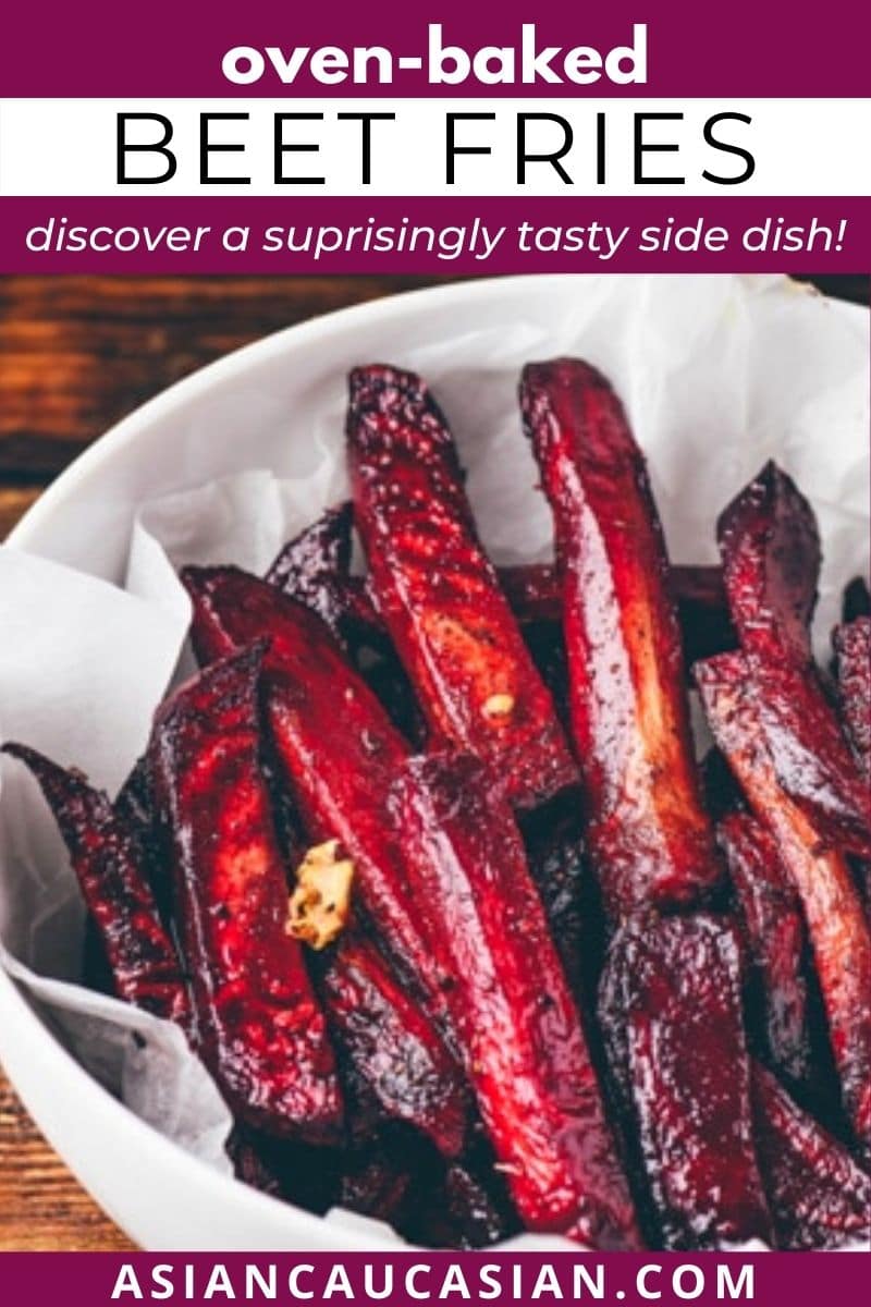 Oven Baked Beet Fries with Spicy Aioli - Asian Inspired Eats Food Blog