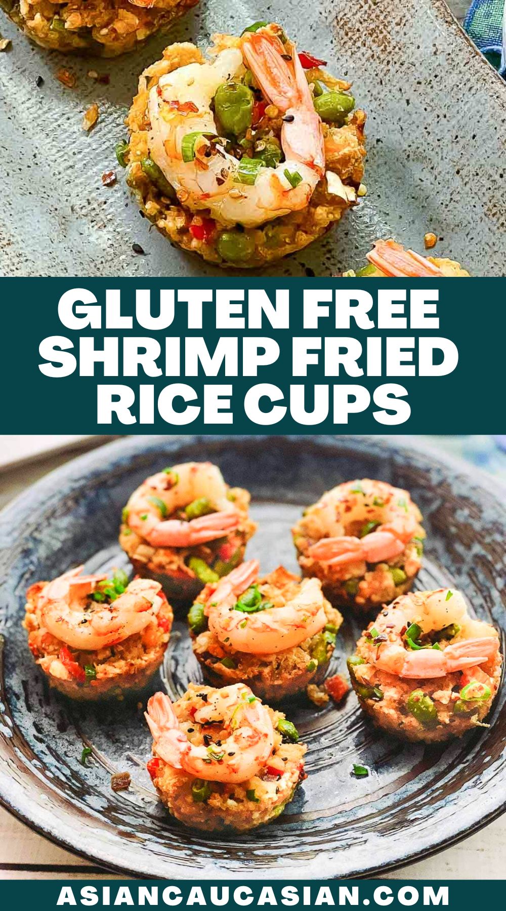 Shrimp Fried Rice Cups - Asian Inspired Eats Food Blog