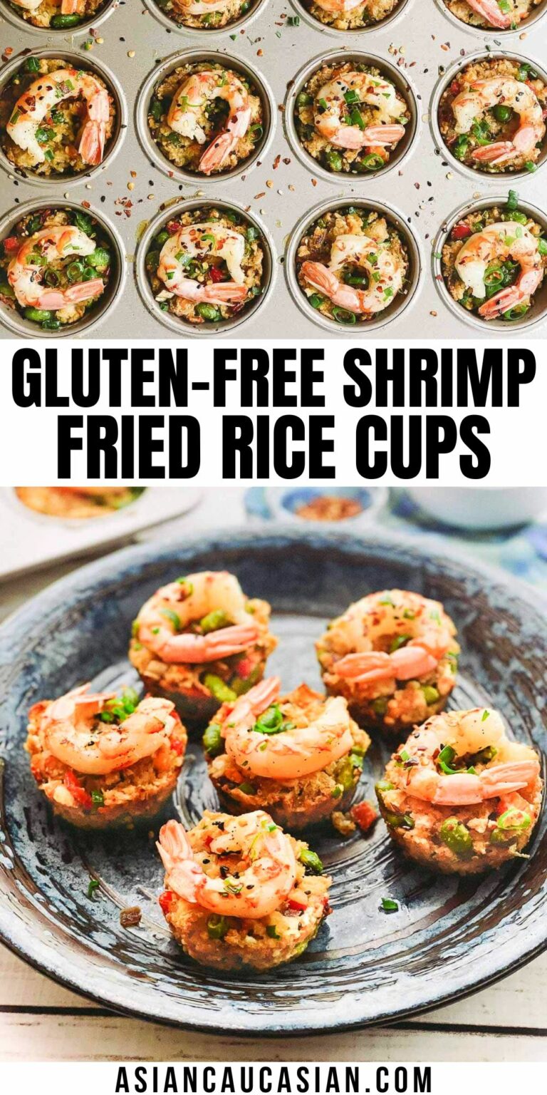 Shrimp Fried Rice Cups - Asian Inspired Eats Food Blog