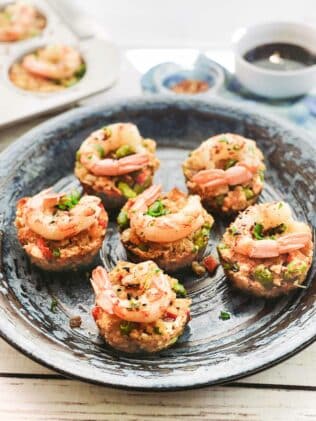 Shrimp Fried Rice Cups - Asian Inspired Eats Food Blog