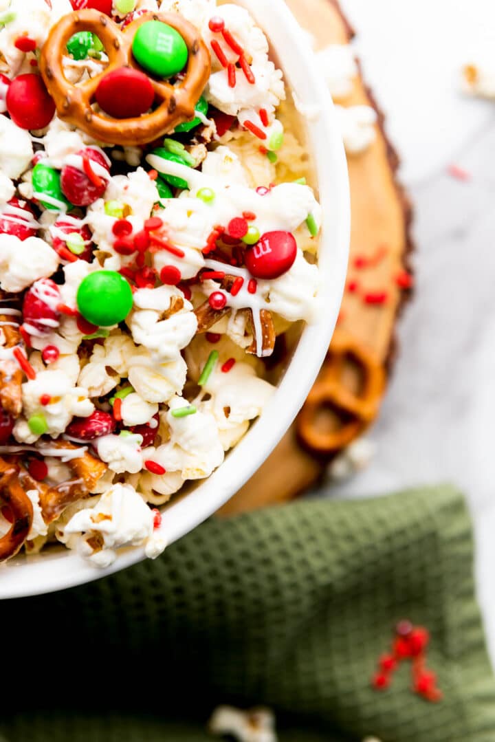 Christmas Popcorn Santa Munch - Asian Inspired Eats Food Blog