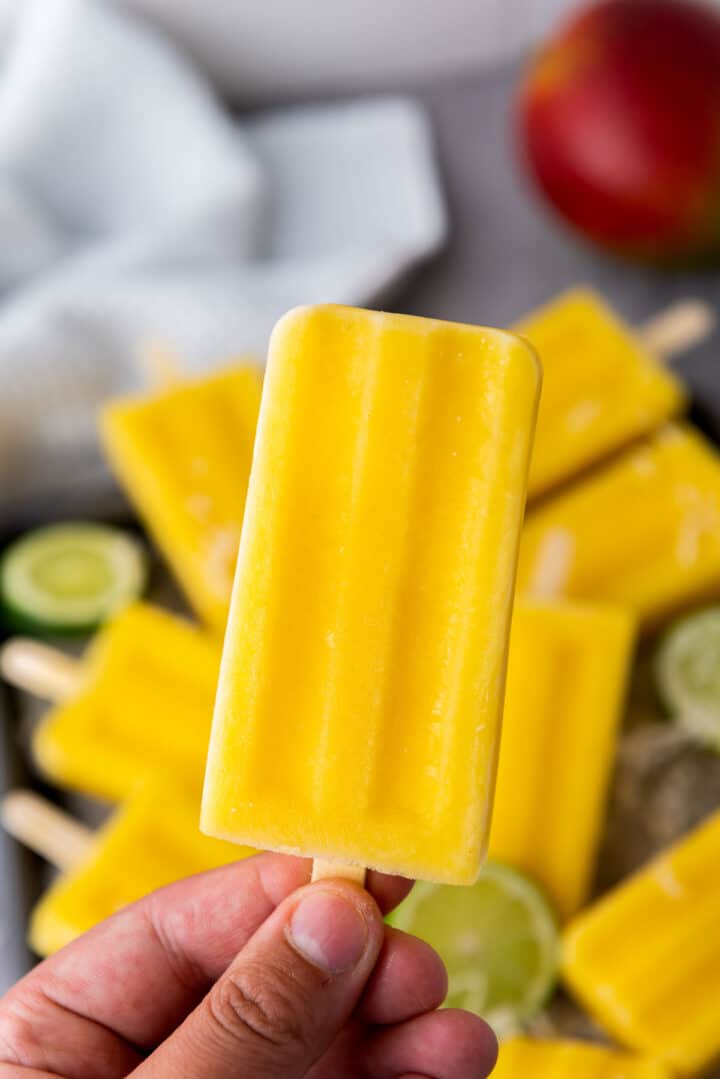 Mango Coconut Lime Popsicles - Asian Inspired Eats Food Blog