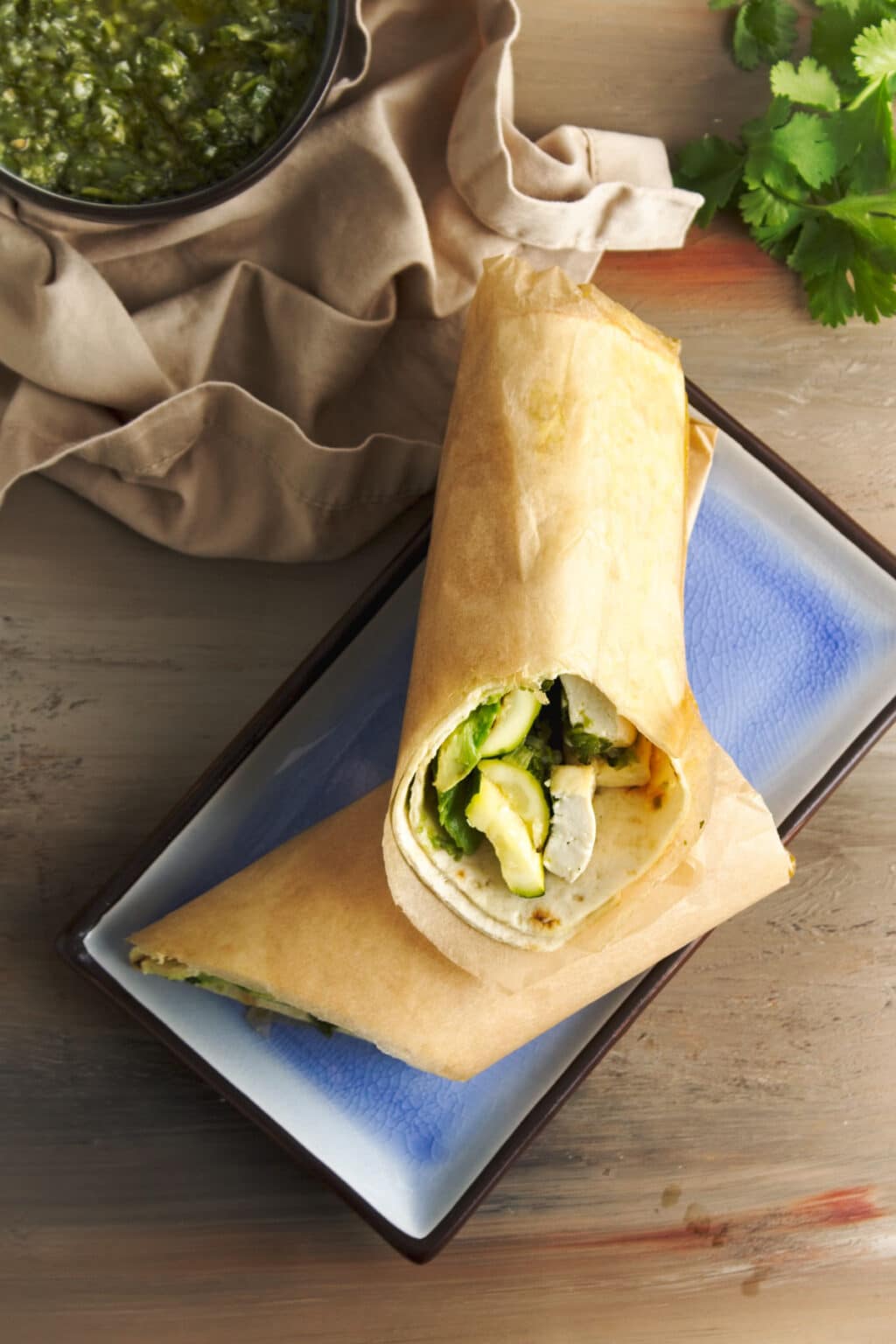 Oven Grilled Tofu and Zucchini Wraps: Super Healthy Recipe - Asian ...